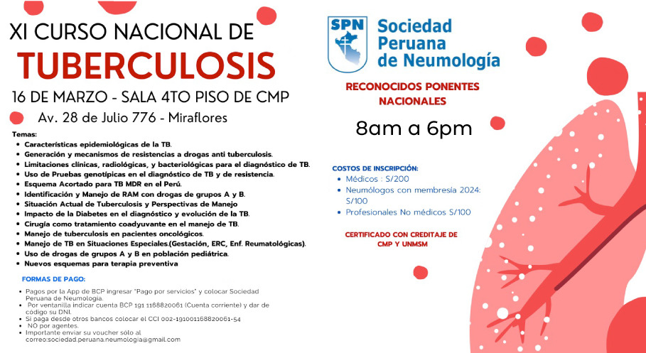 XI curso nacional de tuberculosis - Webinar - Salud